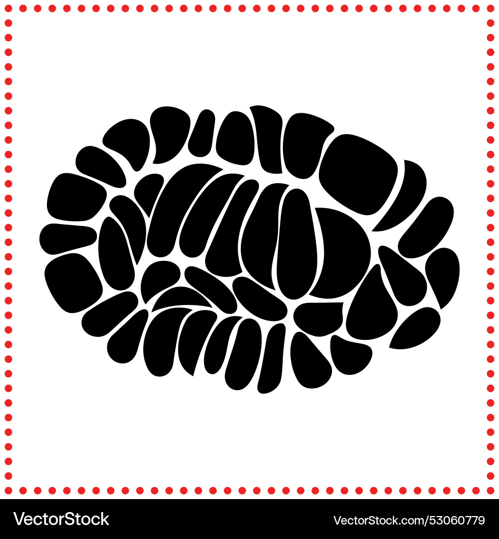 Elegant pebble silhouette ideal for relaxation Vector Image