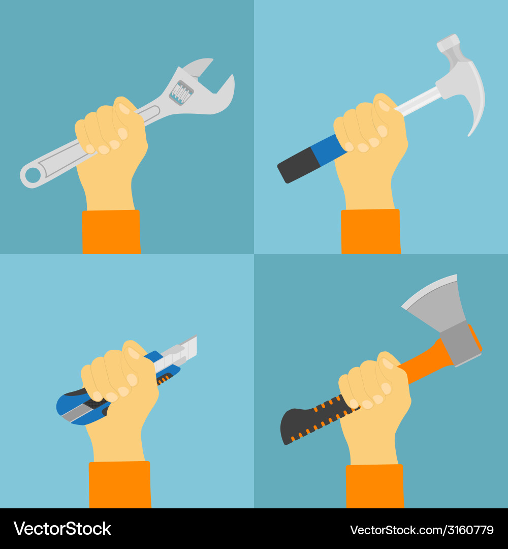 Hand tools Royalty Free Vector Image - VectorStock