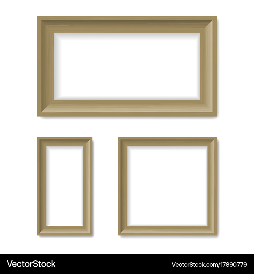 Picture frames on the wall Royalty Free Vector Image