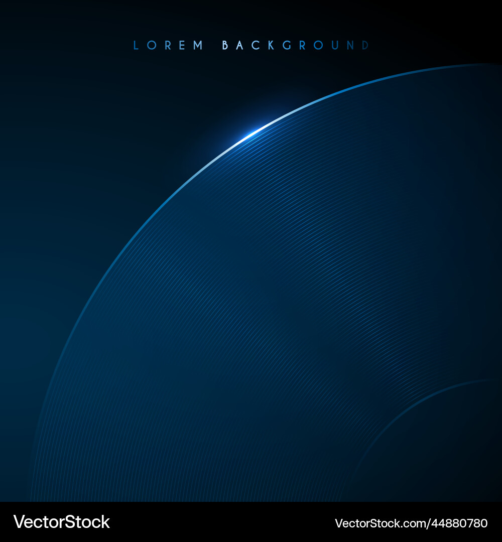 Abstract blue round lines background Royalty Free Vector