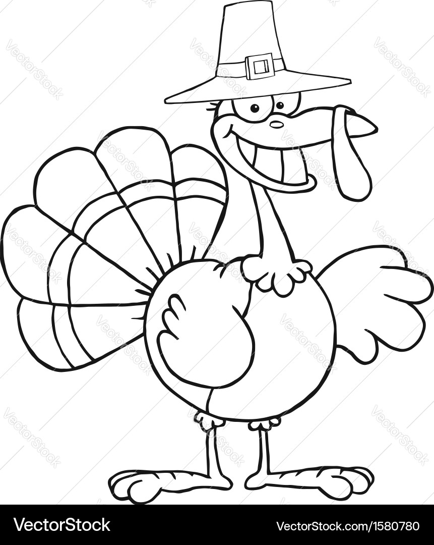Cartoon turkey Royalty Free Vector Image - VectorStock
