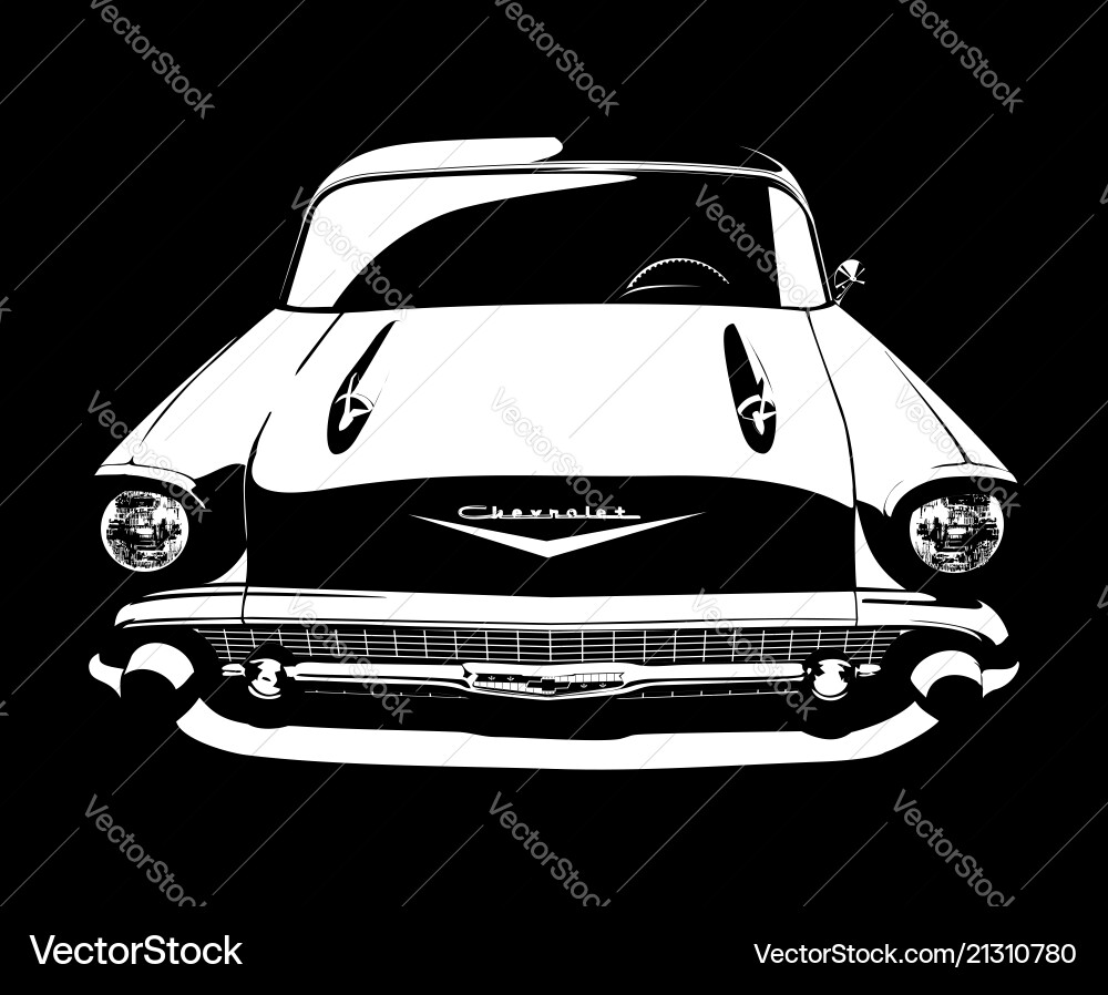 Classic car 03 Royalty Free Vector Image - VectorStock