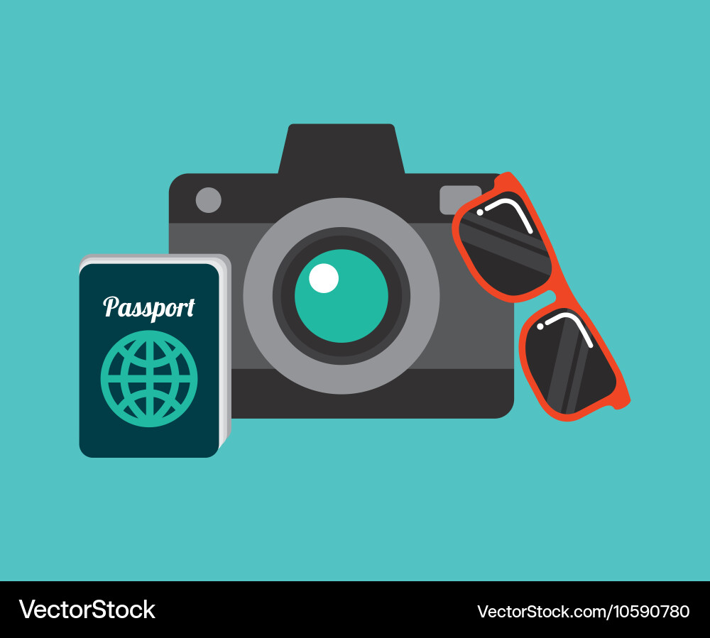 Die besten Reise-Icons Lizenzfreies Vektorbild