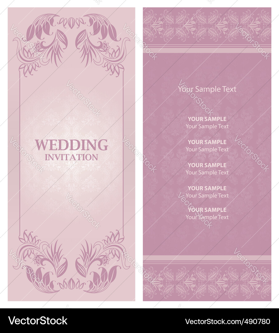 Elegant Wedding Backdrop Royalty Free Vector Image