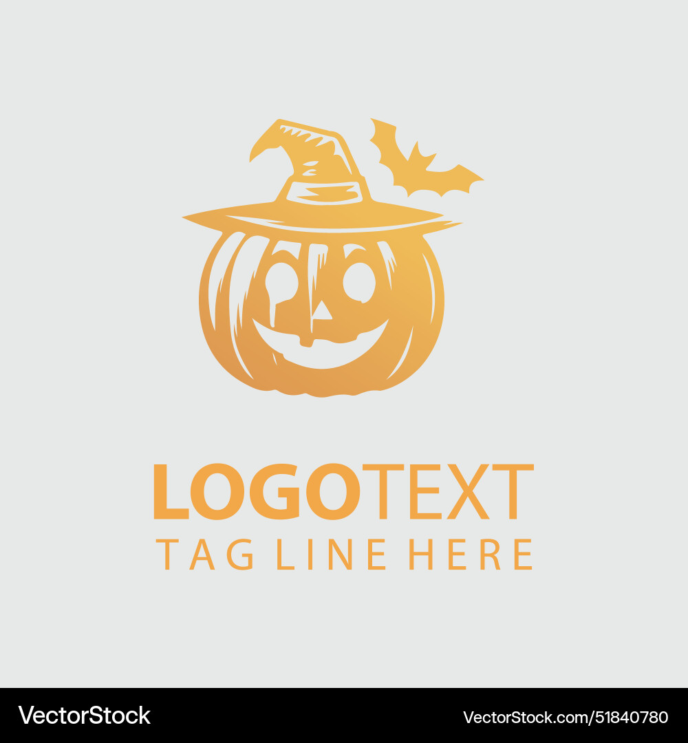 Pumpkin logo Royalty Free Vector Image - VectorStock