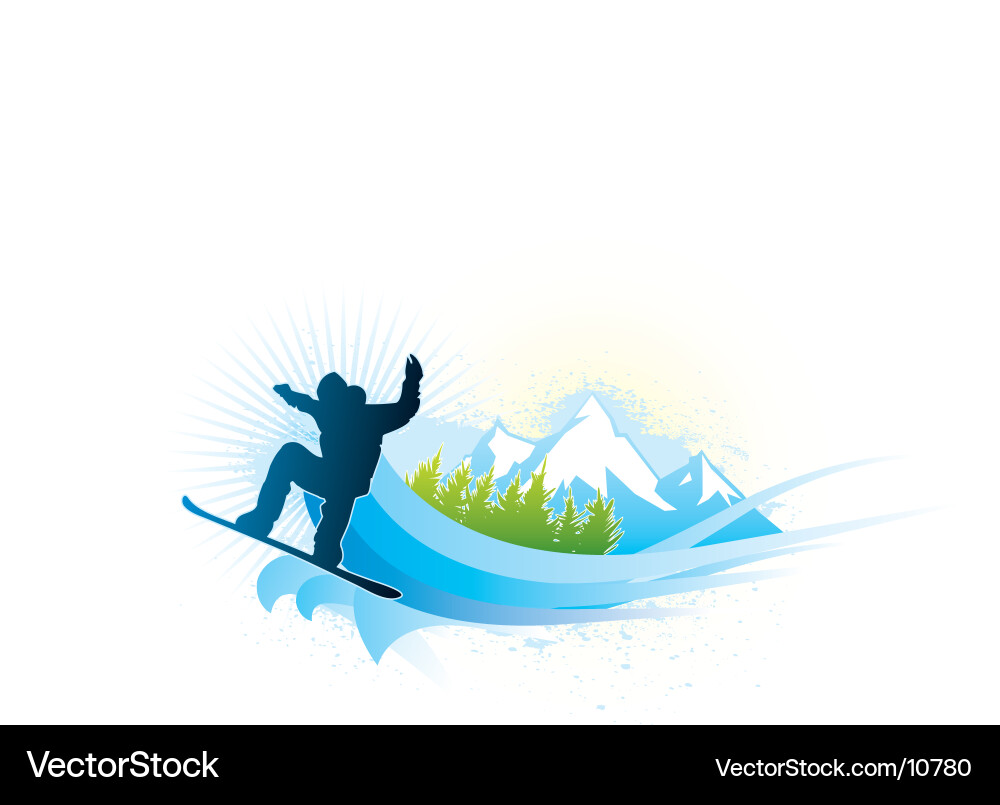 Snowboard Royalty Free Vector Image - VectorStock