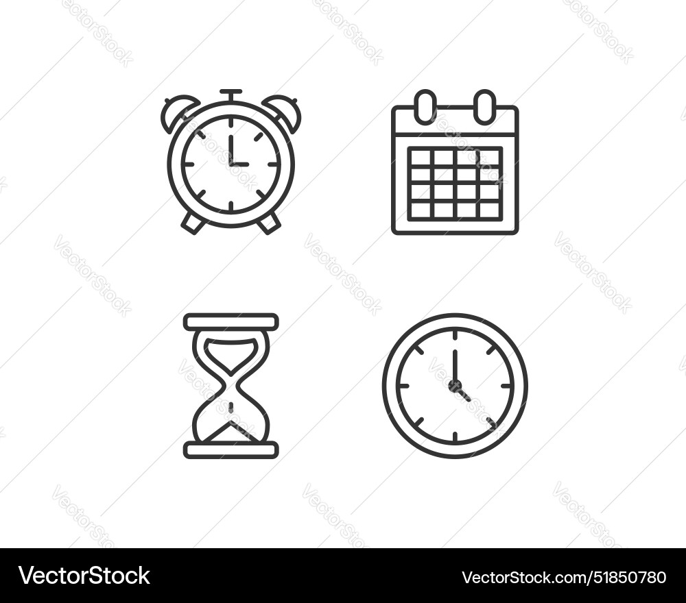 Time line icons Royalty Free Vector Image - VectorStock