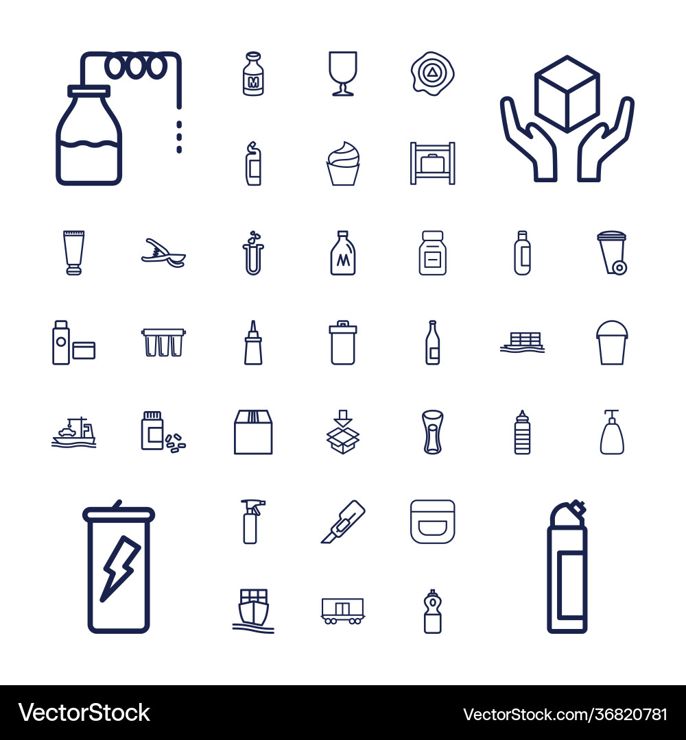 Container Icons Lizenzfreies Vektorbild - VectorStock