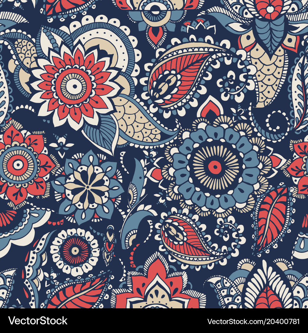 Pattern Bright Buta Vector Images (36)