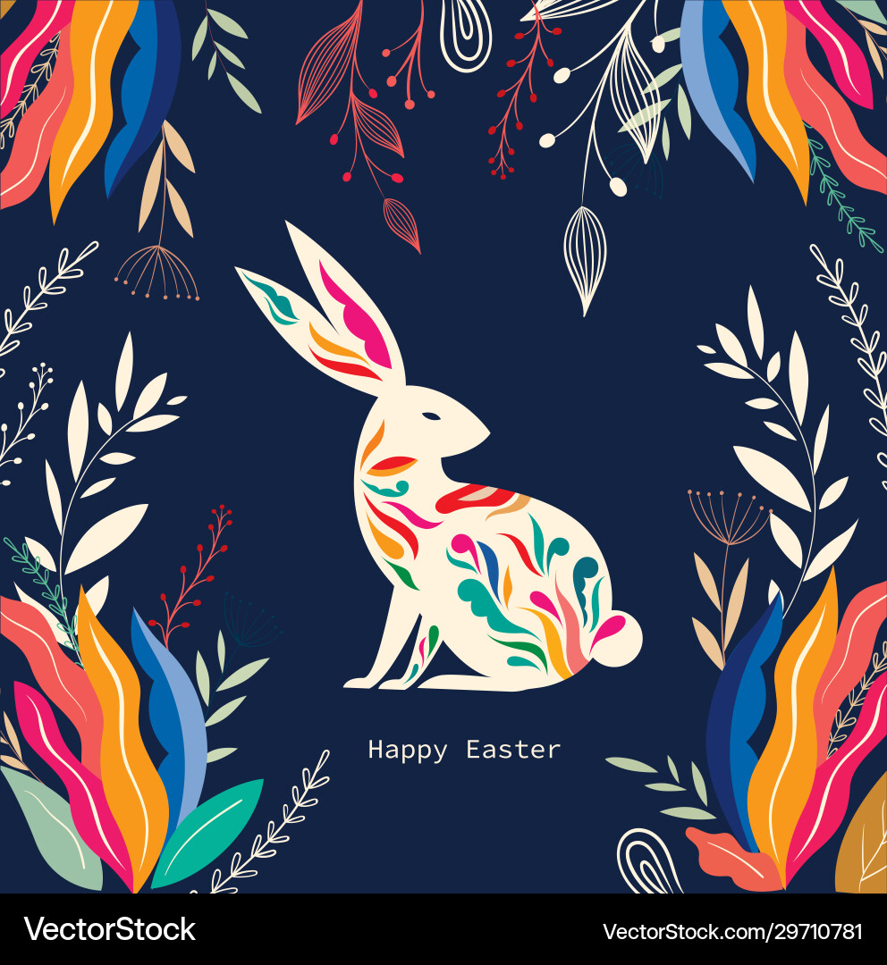 Happy easter Royalty Free Vector Image - VectorStock