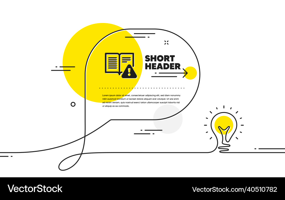 Instruction manual icon warning book sign Vector Image