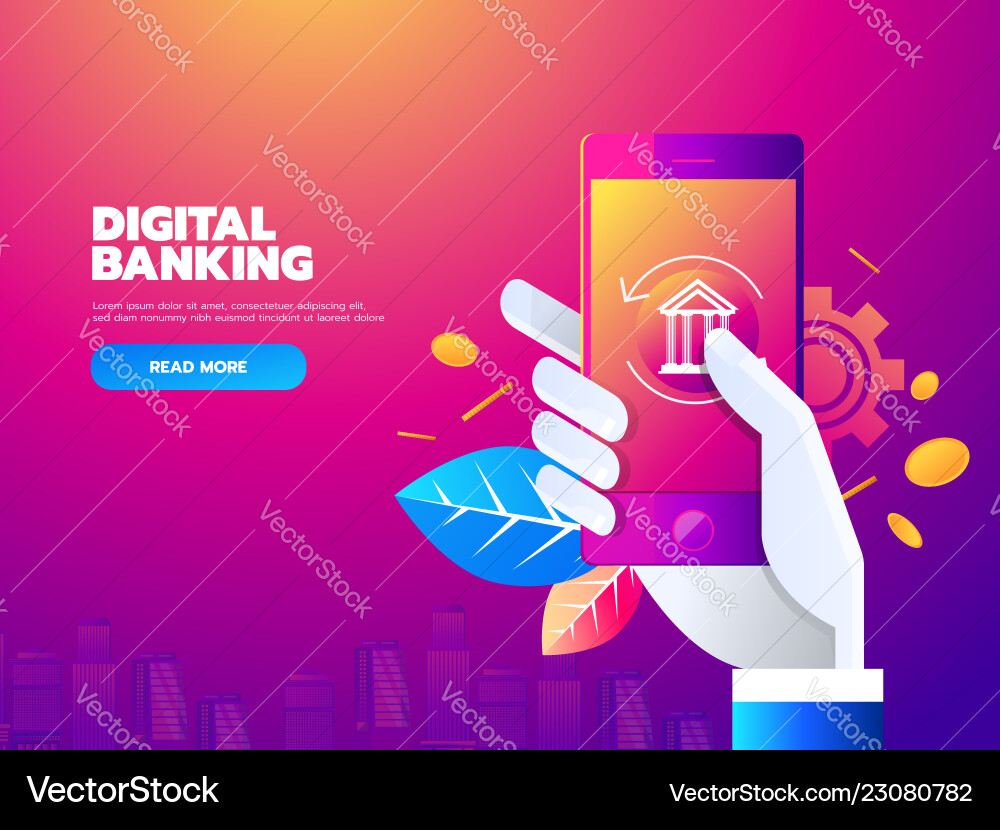 Money transaction around world business mobile Vector Image