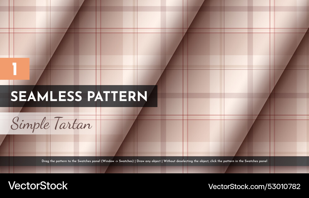 Seamless simple tartan pattern Royalty Free Vector Image