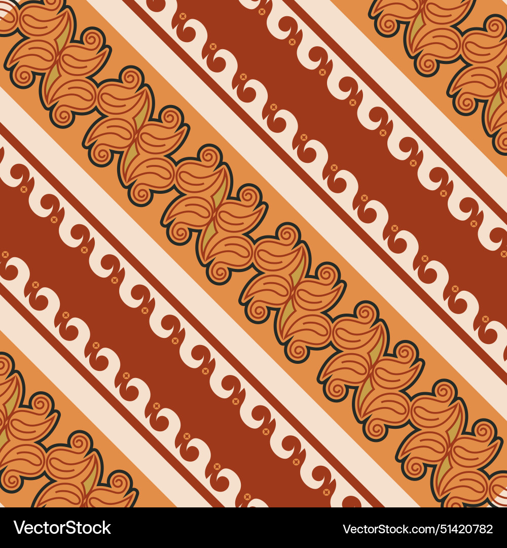 Traditional pattern batik texture indonesia Vector Image