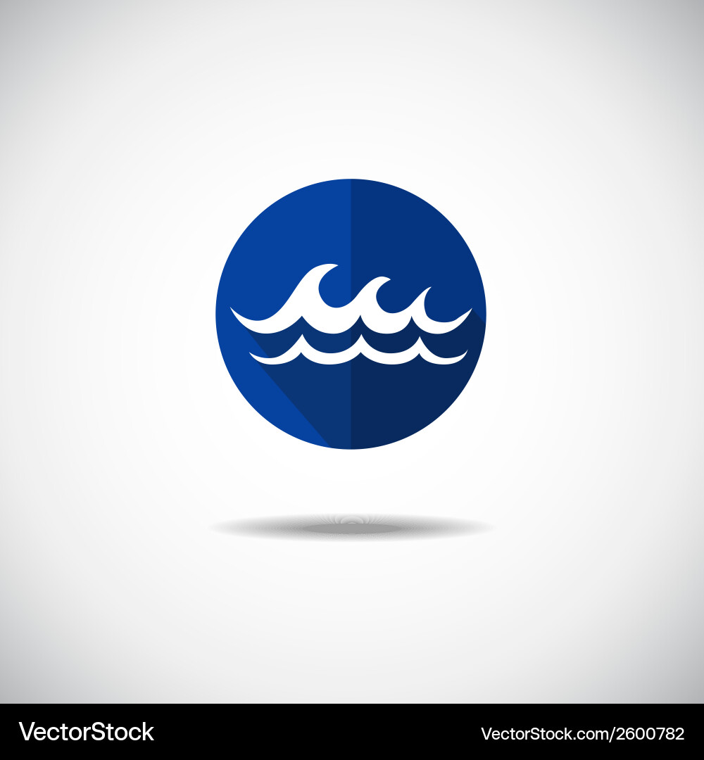 Wave icon Royalty Free Vector Image - VectorStock