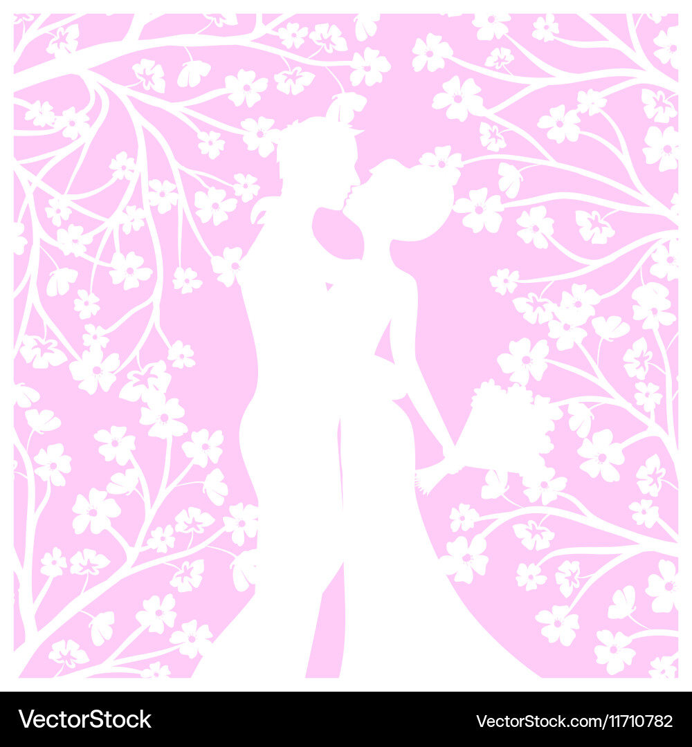 Wedding laser cut Royalty Free Vector Image - VectorStock