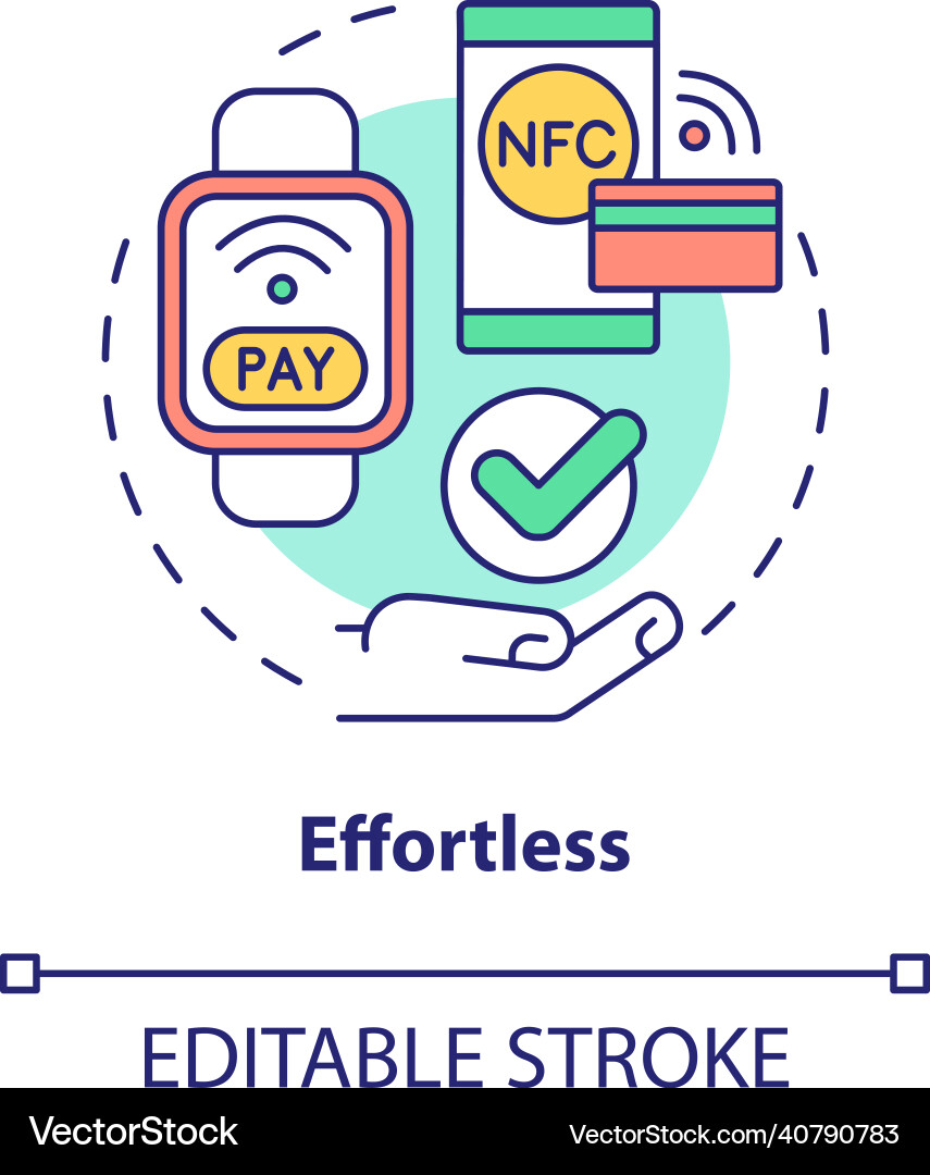 Effortless Konzept-Icon Lizenzfreies Vektorbild