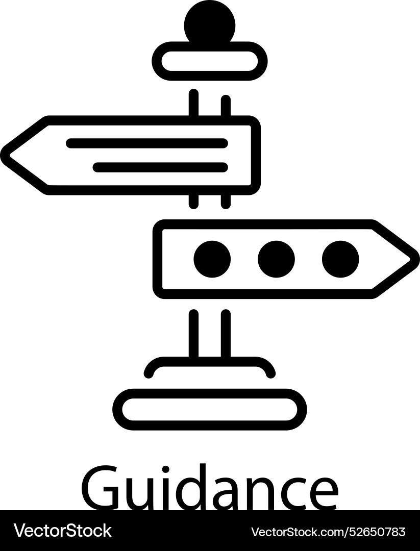 Guidance Royalty Free Vector Image - VectorStock
