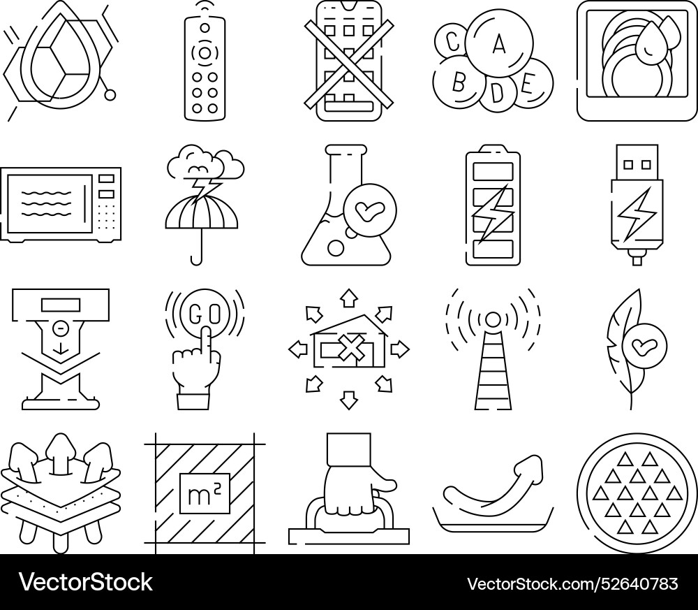 Product caution label warning icons set Royalty Free Vector