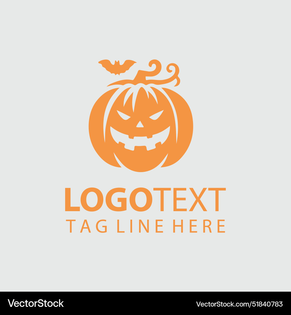 Pumpkin logo Royalty Free Vector Image - VectorStock