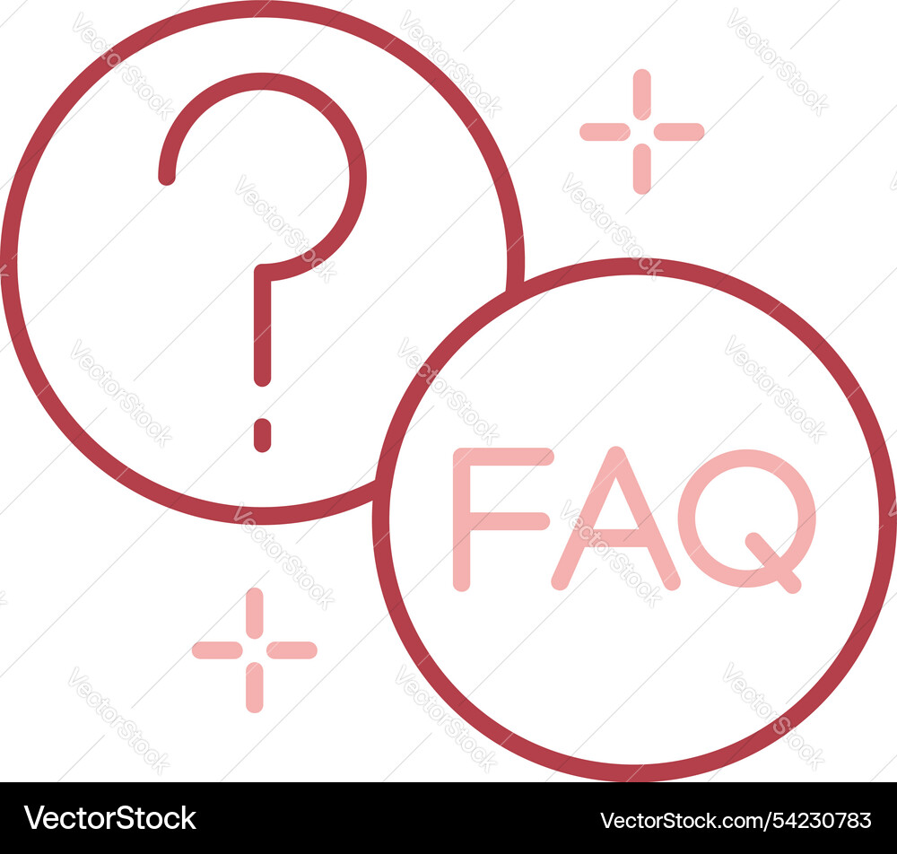 Question line fill icon Royalty Free Vector Image