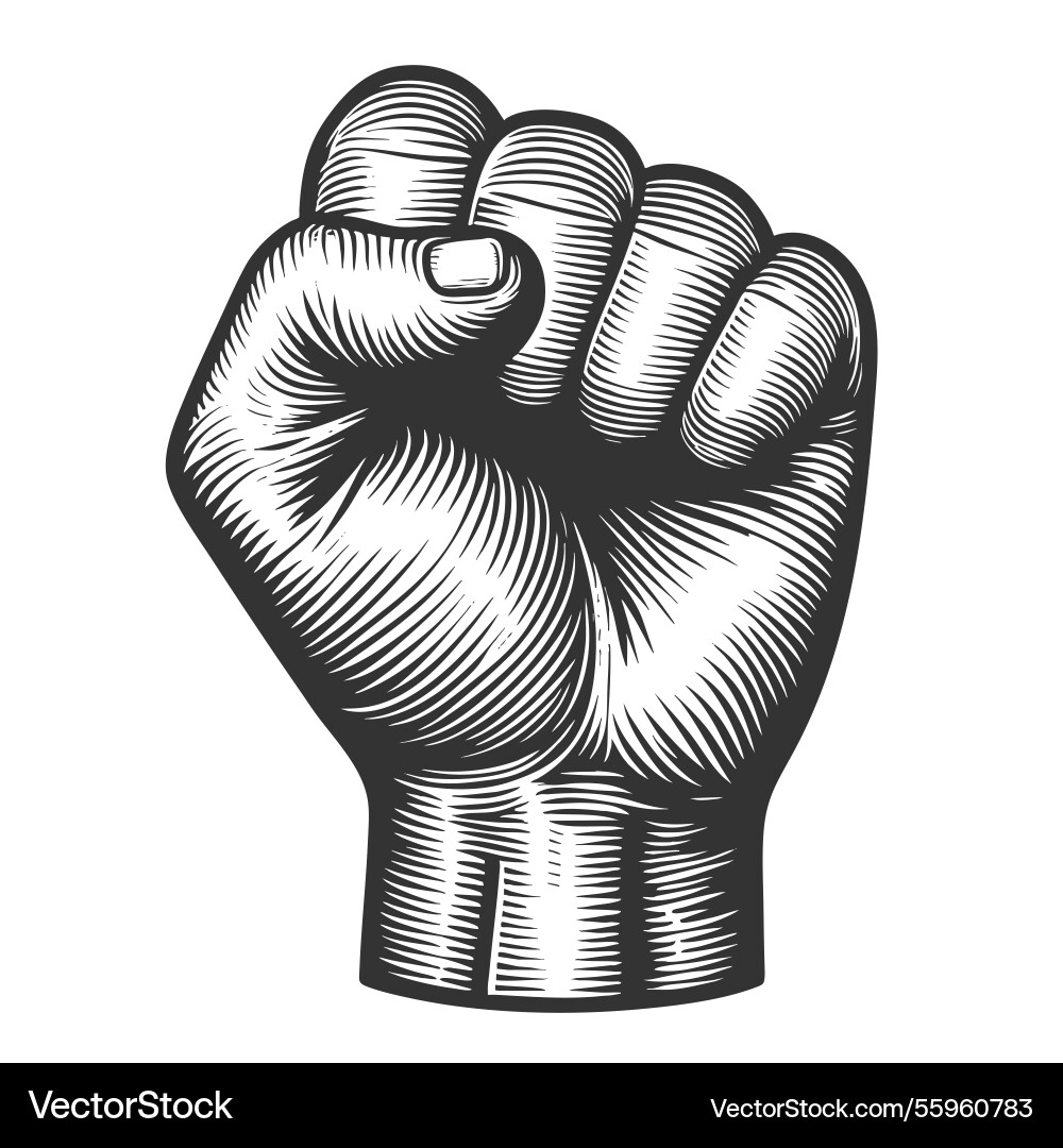 Raised fist symbol Royalty Free Vector Image - VectorStock