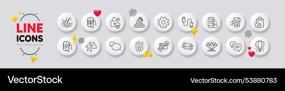 Roller coaster loyalty points and cyber attack Vector Image