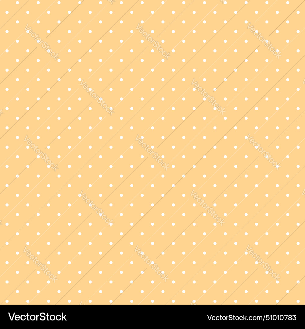 Small polka dot seamless pattern yellow background