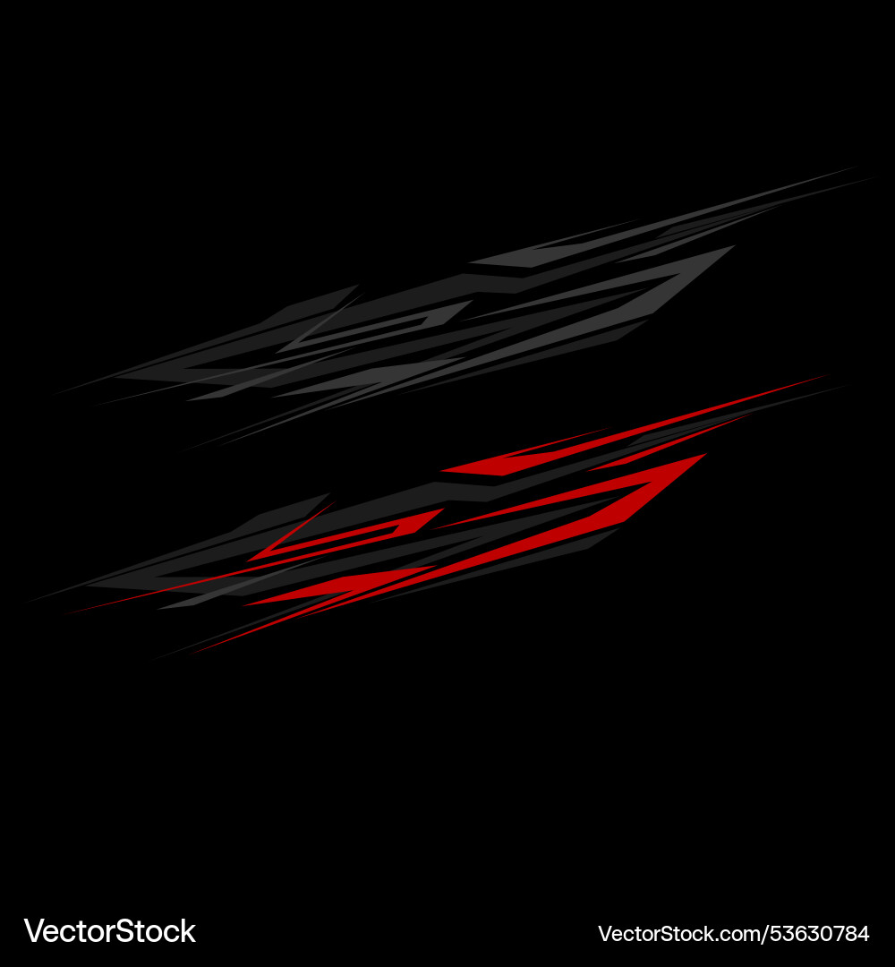 Car wrapping sticker modern stickers Royalty Free Vector