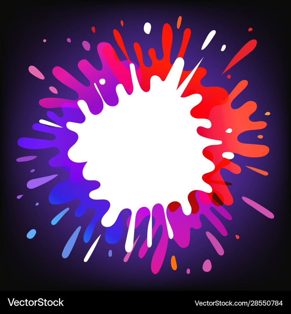 Indian holi festival frame template for a text Vector Image