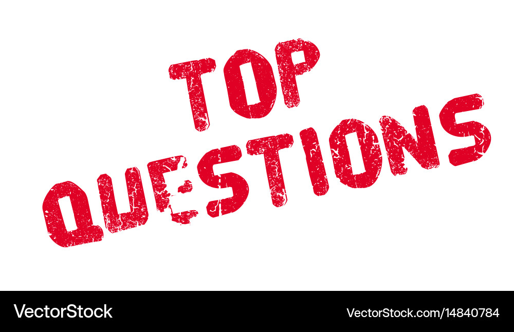 Top questions rubber stamp Royalty Free Vector Image