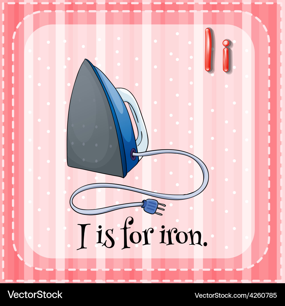 Alphabet i Royalty Free Vector Image - VectorStock