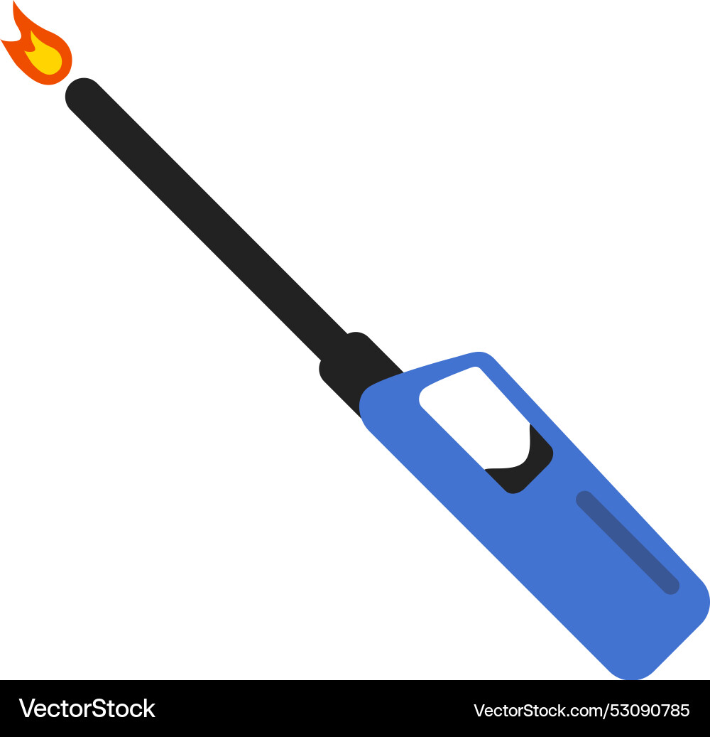 Cooker lighter color icon electric spark fire Vector Image