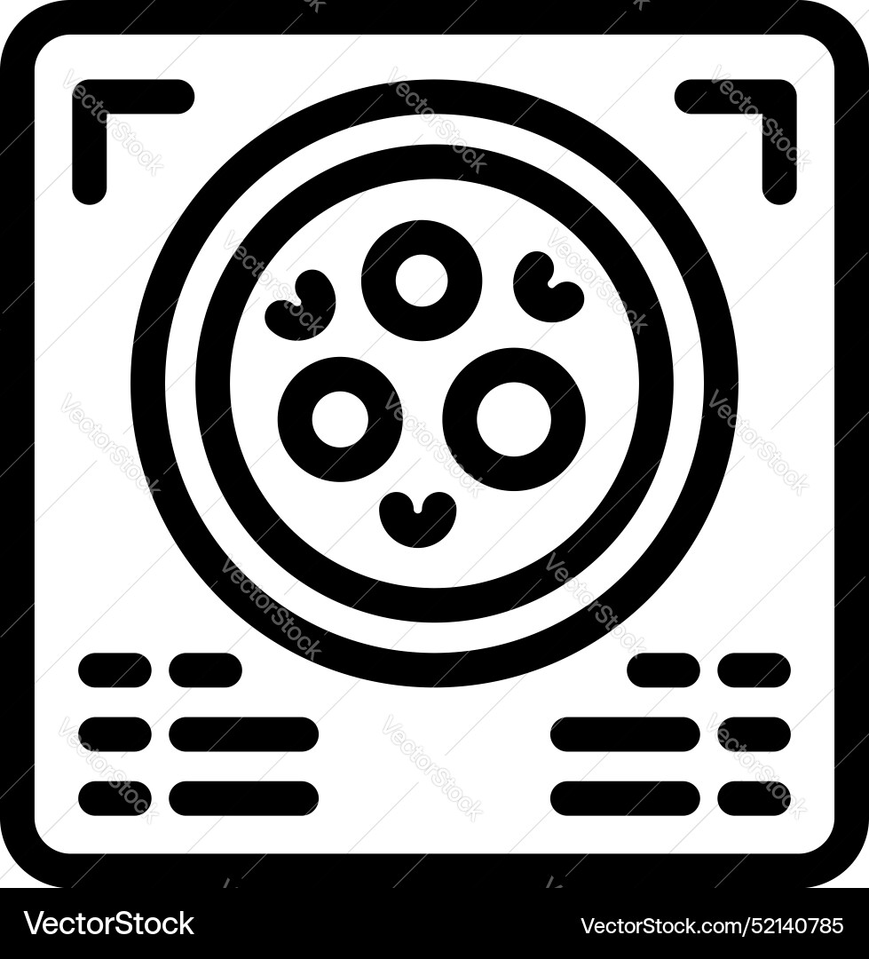 Electric car charging station interface showing Vector Image