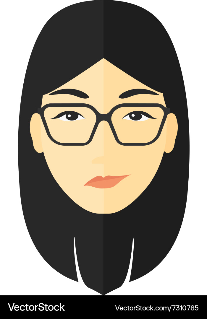 Envious woman in glasses Royalty Free Vector Image