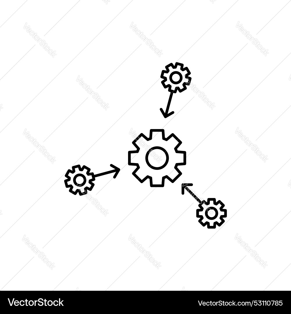 Integration icon Royalty Free Vector Image - VectorStock