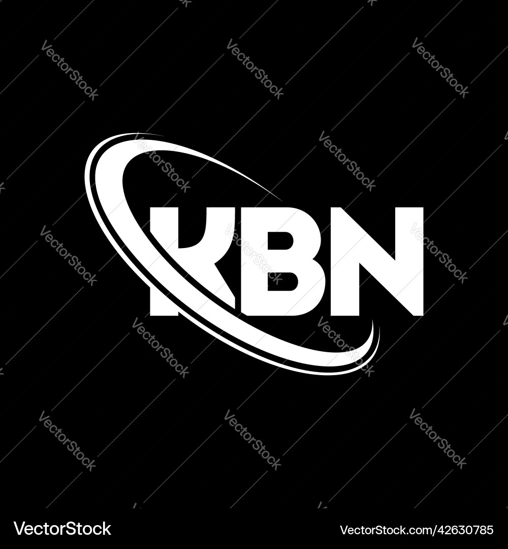 Logotipo De Kbnn Kbn Letter Logo Design On White Background Vector