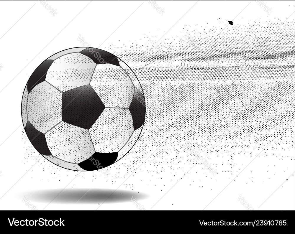 Moving football Royalty Free Vector Image - VectorStock