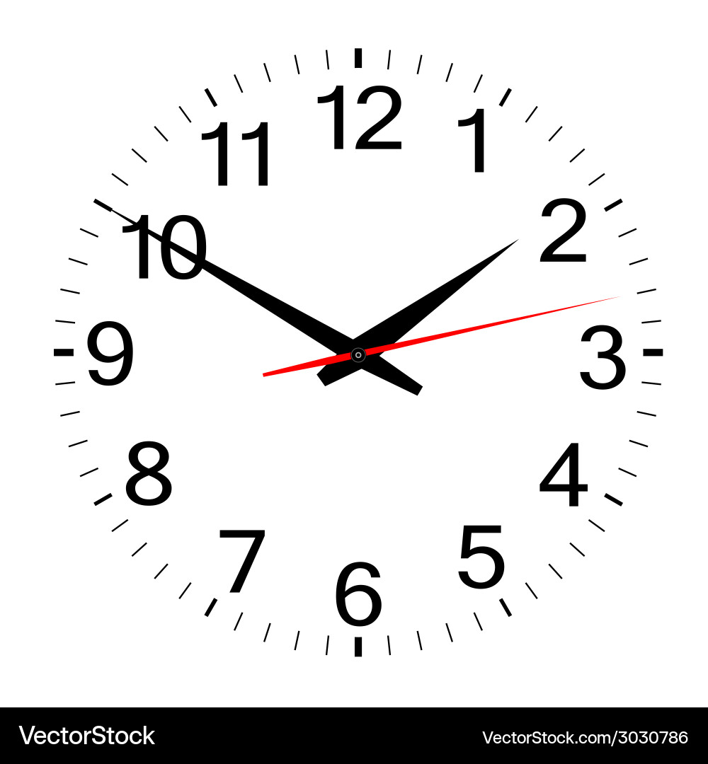 Clock simple Royalty Free Vector Image - VectorStock