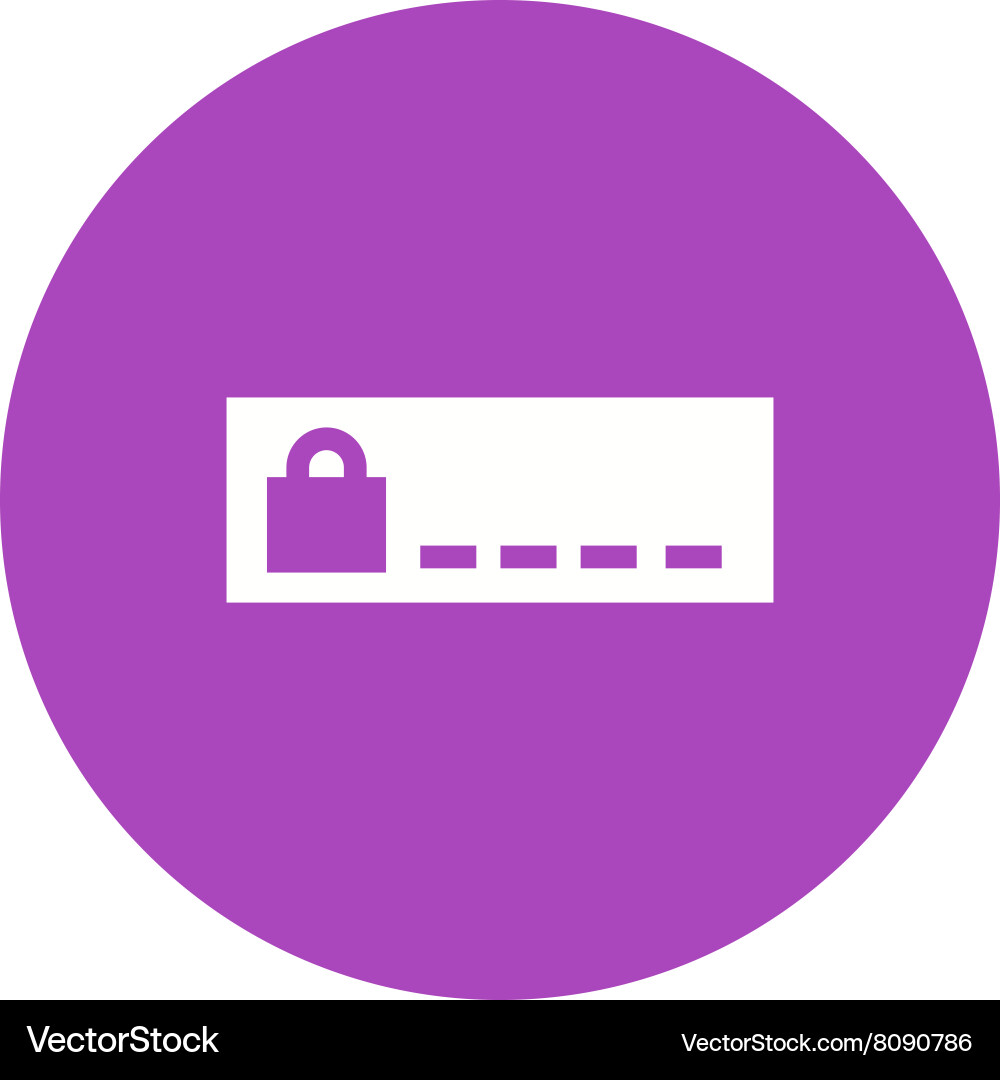 Enter passcode Royalty Free Vector Image - VectorStock