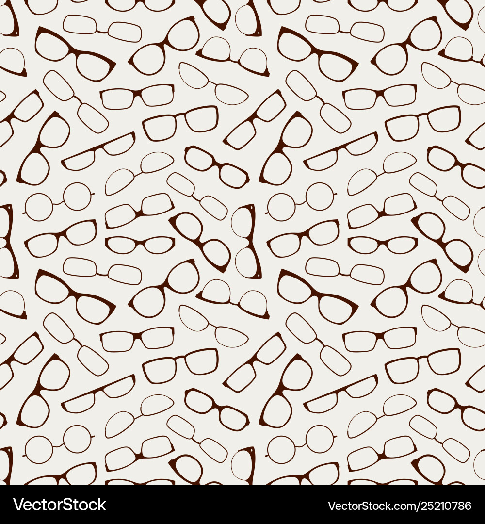 Eyeglasses Seamless Pattern Royalty Free Vector Image
