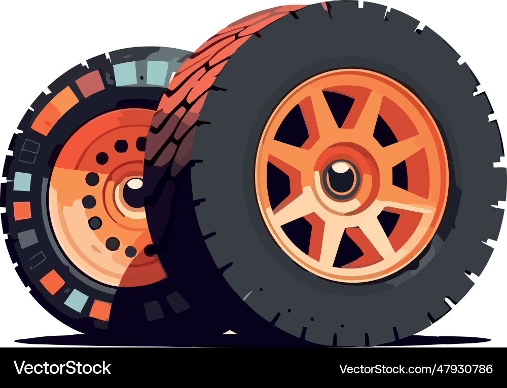 Modern wheels design Royalty Free Vector Image
