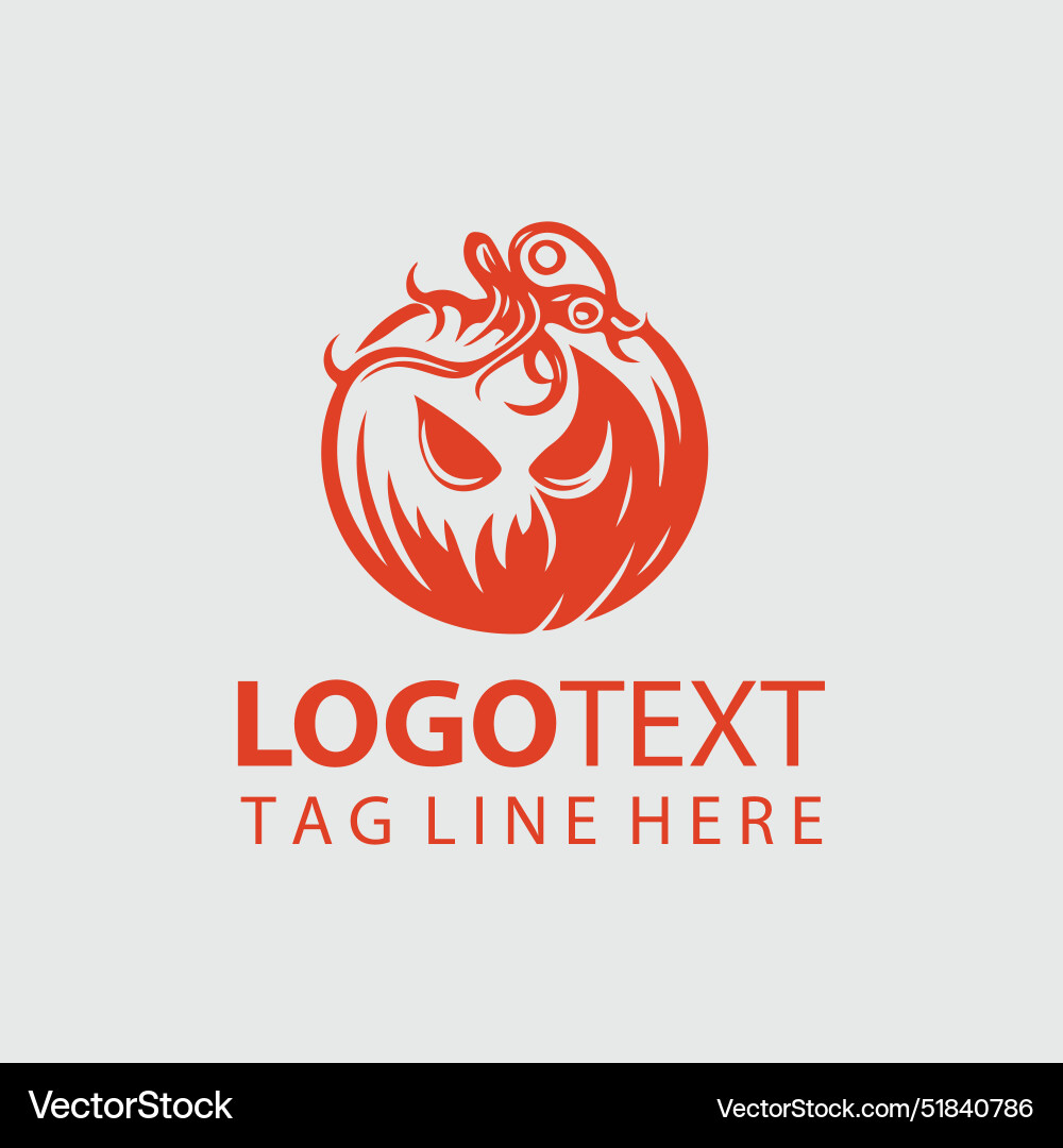Pumpkin logo Royalty Free Vector Image - VectorStock