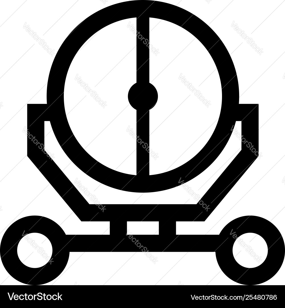 Searchlight spotlight light beam projector Vector Image