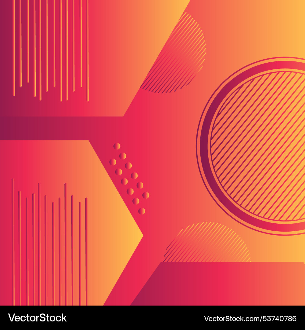 Trendy futuristic rectangle square line shapes Vector Image