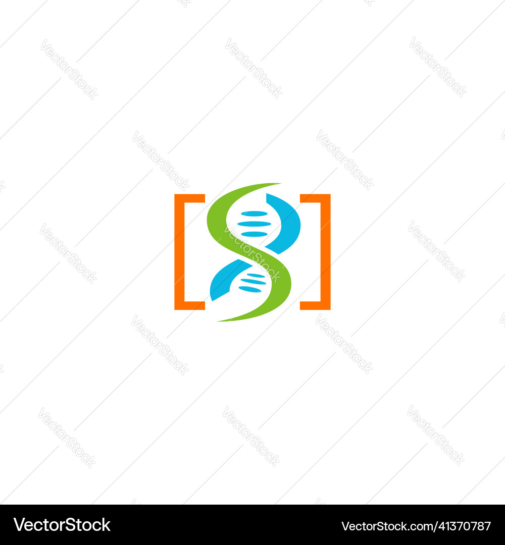 Dna connect logo Royalty Free Vector Image - VectorStock