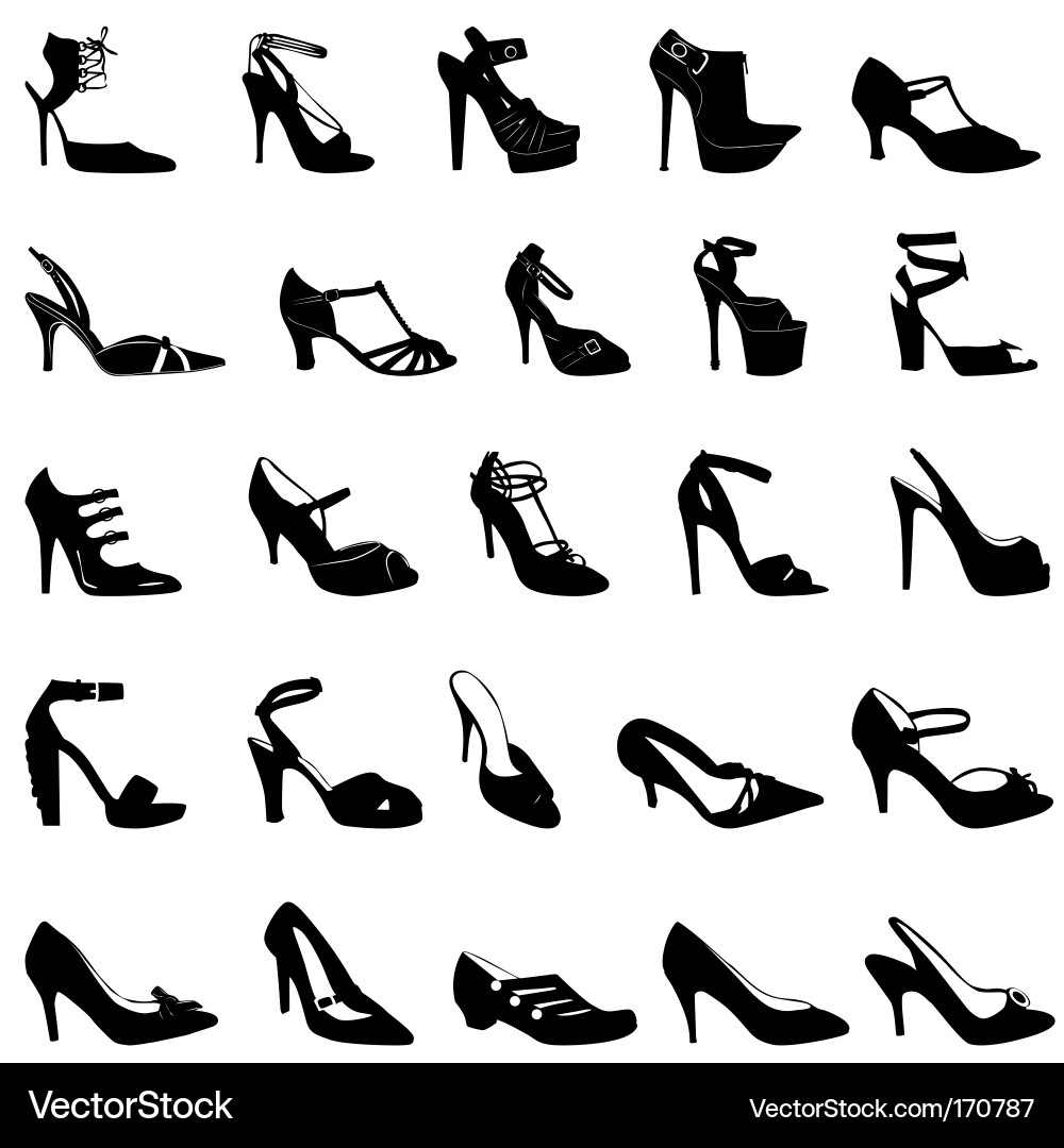 Fashion shoes Royalty Free Vector Image - VectorStock