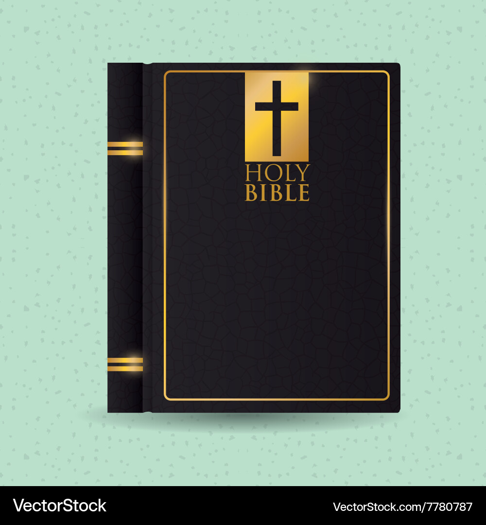 Holy bible design Royalty Free Vector Image - VectorStock