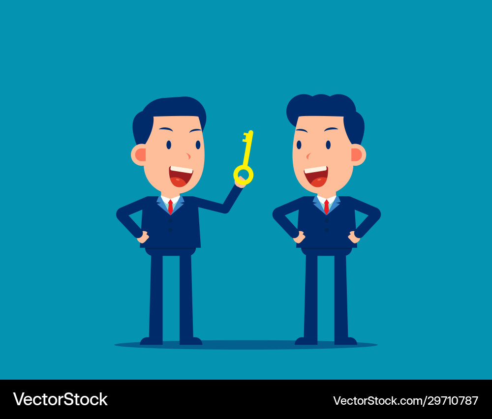 Leaders talking guidance for employee instruction Vector Image