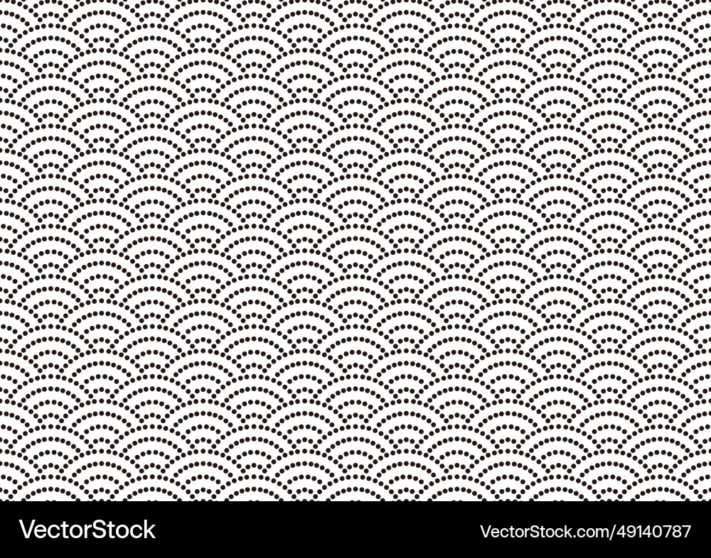 Monochrome seamless japanese vintage pattern Vector Image